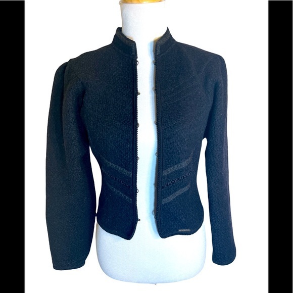 geiger | Jackets & Coats | Geiger Austria Black Wool Latch Front ...